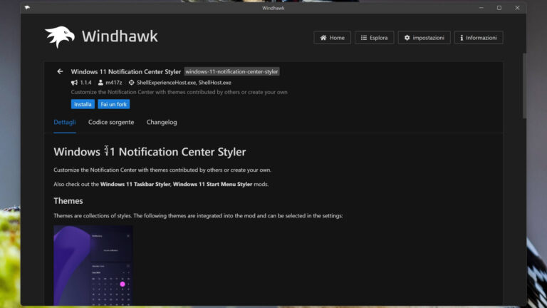 Windhawk - stravolgere completamente l'interfaccia di Windows 11 ...
