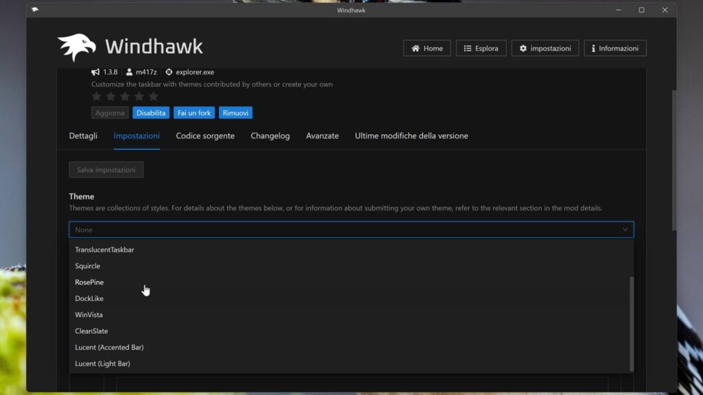 Windhawk - stravolgere completamente l'interfaccia di Windows 11 ...